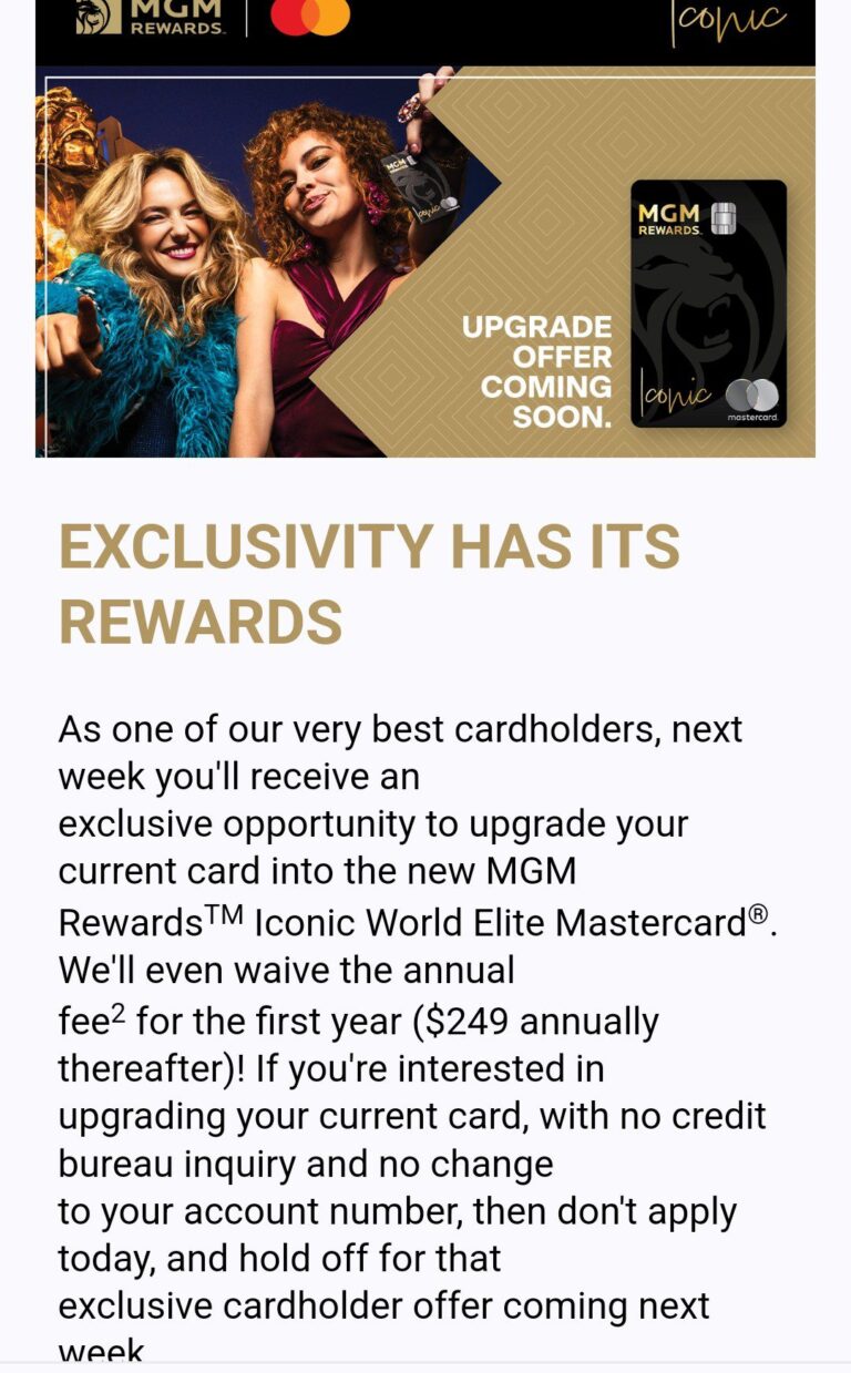 MGM Launches 'MGM Rewards Iconic' Credit Card - TravelZork